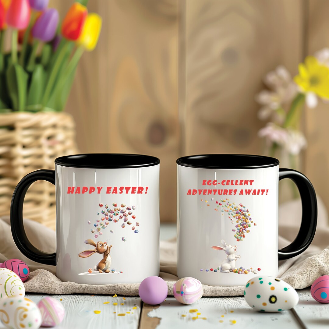 Easter Mug, Easter, Bunny, Gift, Easter Eggs, Cute Mug, Coffee Mug ...
