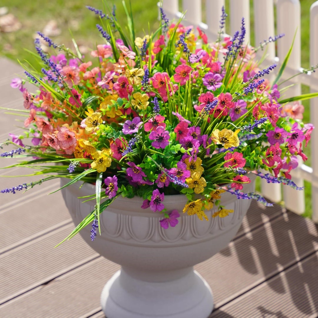 Artificial Fake Outdoor Flower Plant Spring Summer Front Door Porch ...