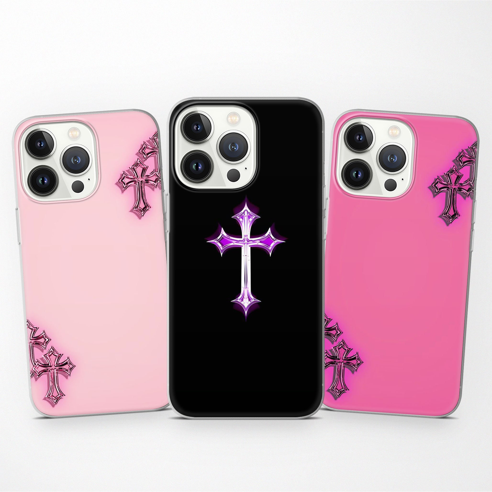 Chrome Hearts Gothic Y2K Cross iPhone Case, Fits Samsung S24 Ultra S23 ...