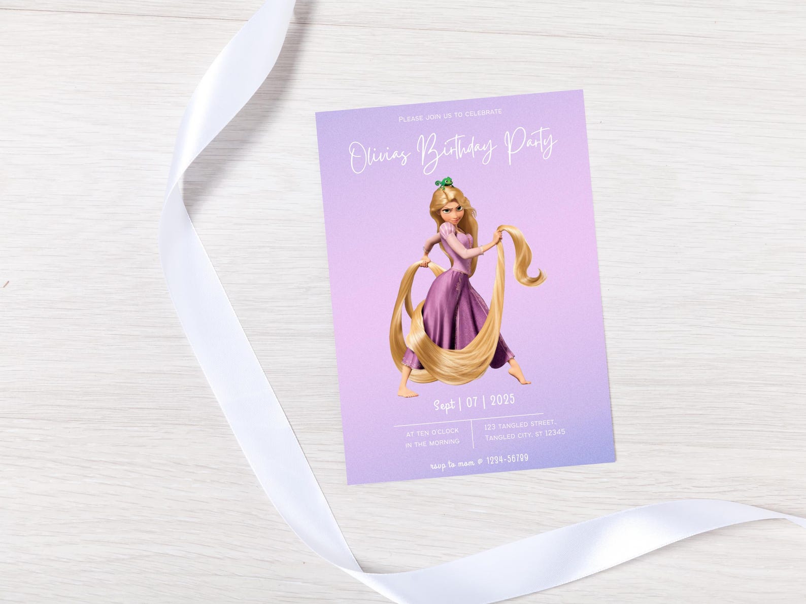 Tangled Invitation | Digital Download | Editable Invitation Printable ...