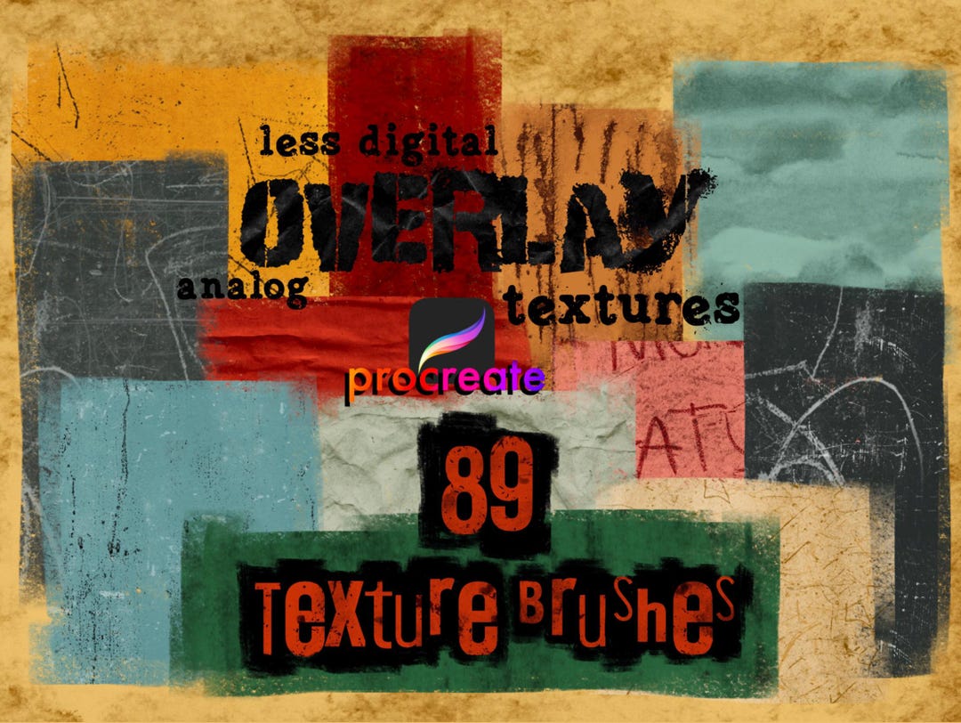 Analog Effect Overlay Textures. Less Digital Look. Procreate Texture ...