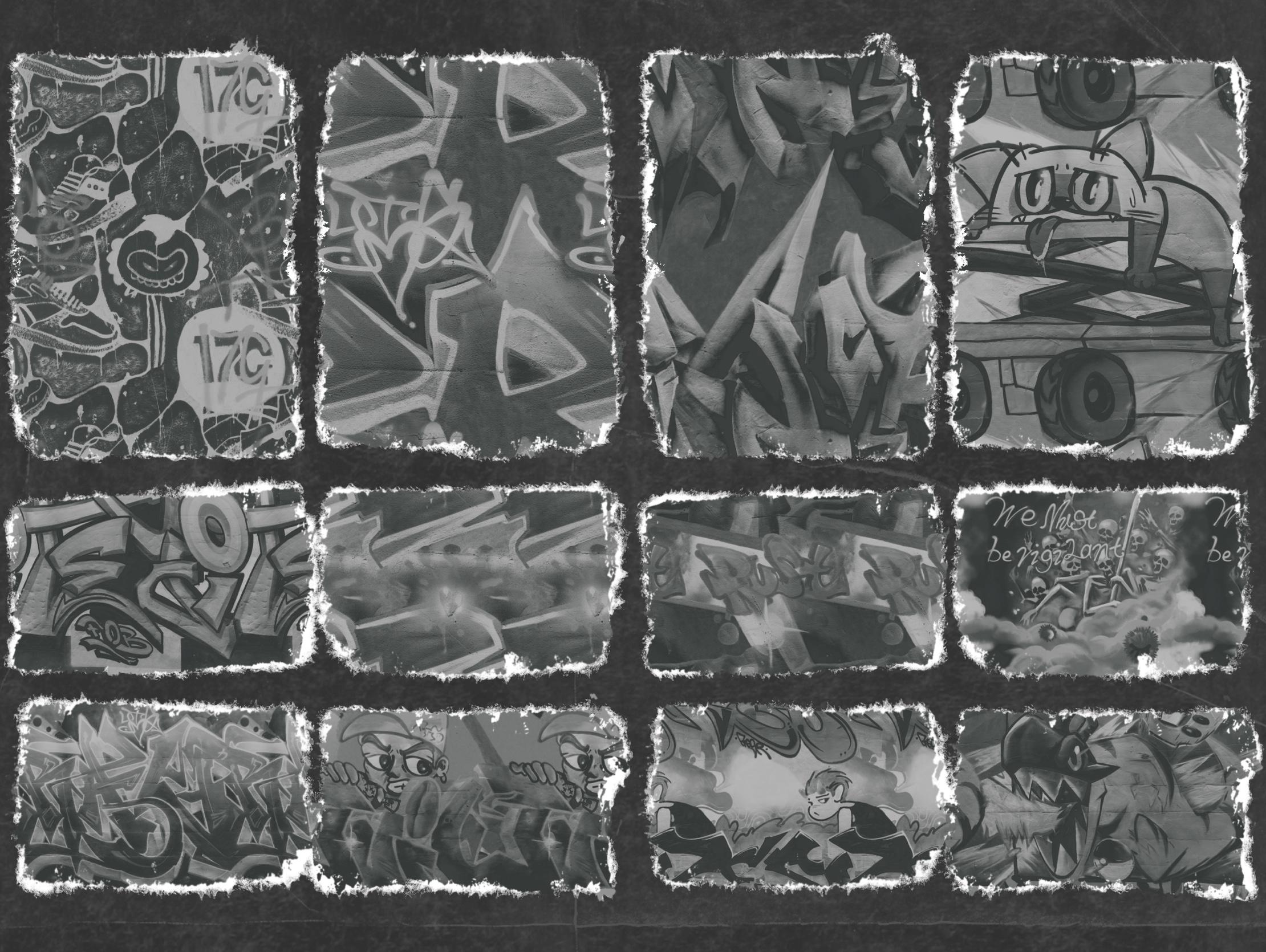 Street Art Texture for Procreate. Graffiti Background and Overlay ...