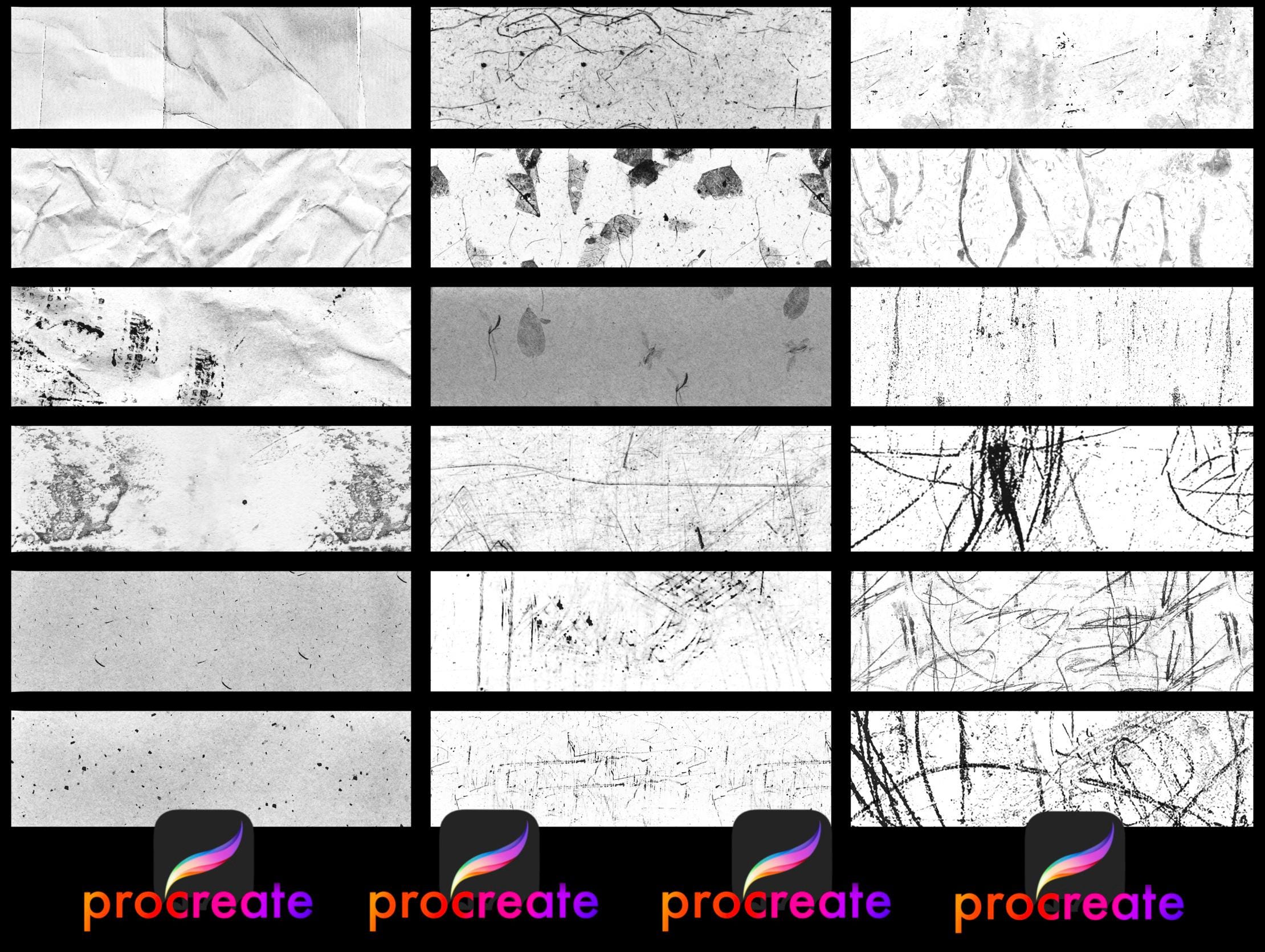 Analog Effect Overlay Textures. Less Digital Look. Procreate Texture ...