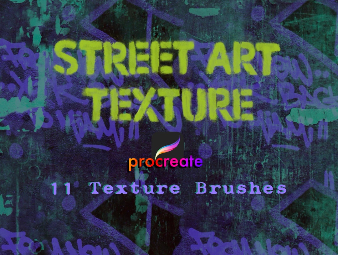 Street Art Texture Brushes for Procreate. Wall Art Textures. Grungy ...