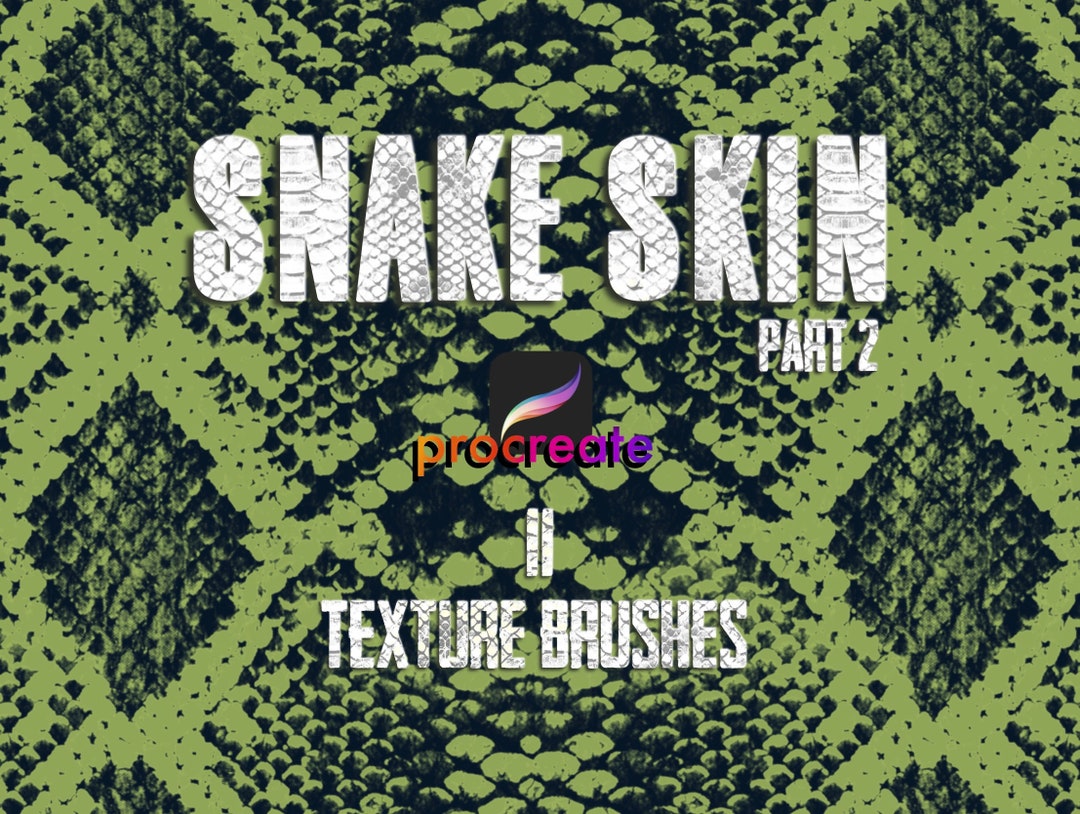 Procreate Snake Skin Texture. Realistic Snake Skin for Procreate. Snake ...