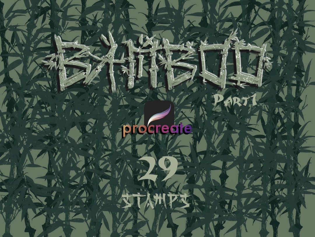 Procreate Bamboo Brushes: Asian Art Stamps (digital Download) - Etsy