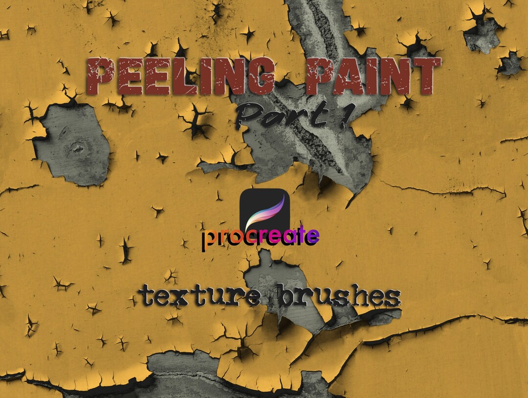 Peeling Wall Texture Brush . Peeling Paint Brushes. Grunge Texture for ...