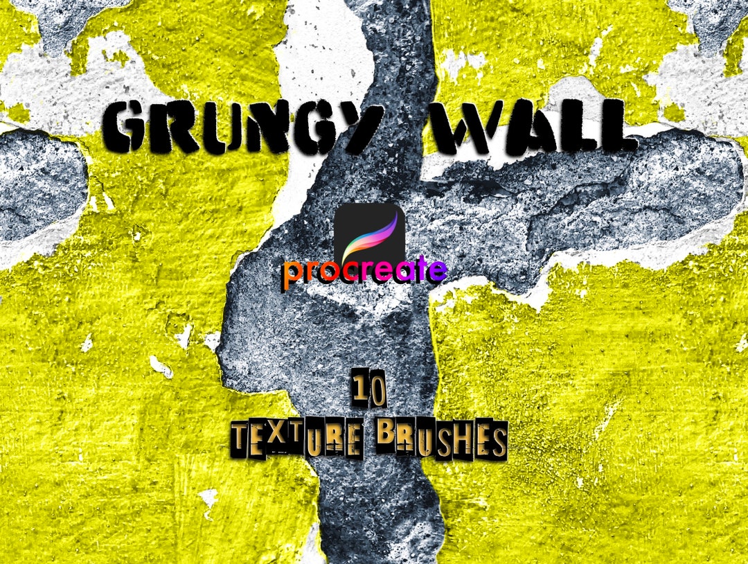 Grungy Wall Surface Procreate Texture Brushes. - Etsy