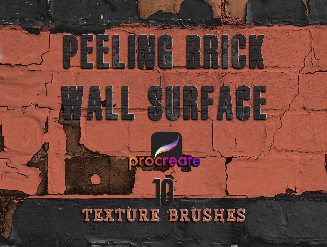 Peeling Wall Texture Brush . Peeling Paint Brushes. Grunge Texture for ...