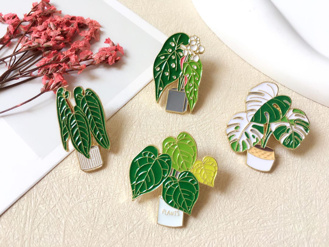 Pot Plant Enamel Pin Cute Pin Badge Pin Collection Lapel Pin Collar Pin ...