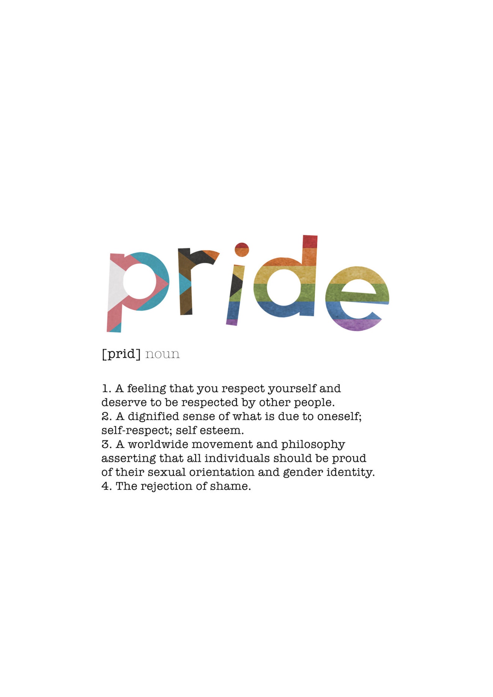Pride Definition Print - Etsy