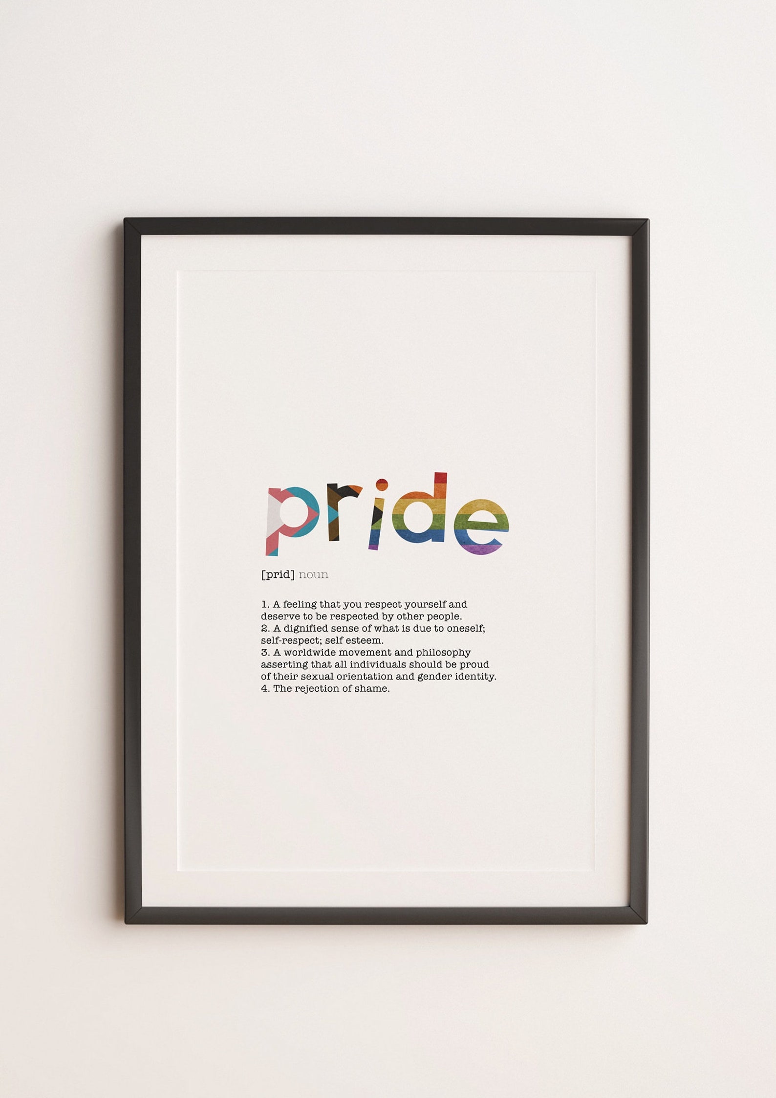 Pride Definition Print - Etsy