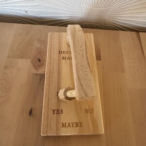 Wooden Decision Maker Spinner Fun Decision-making Tool for Parties ...