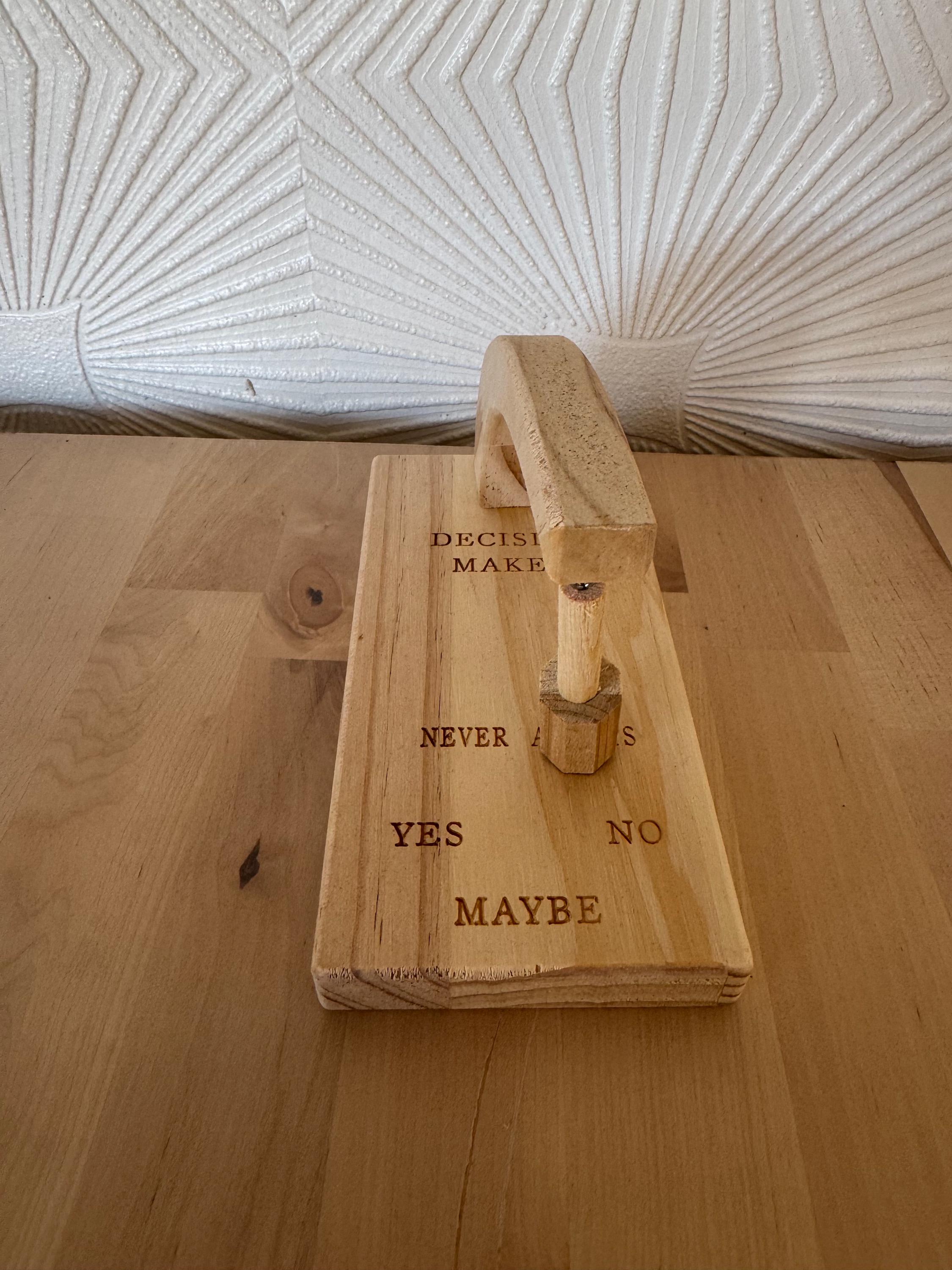 Wooden Decision Maker Spinner Fun Decision-making Tool for Parties ...