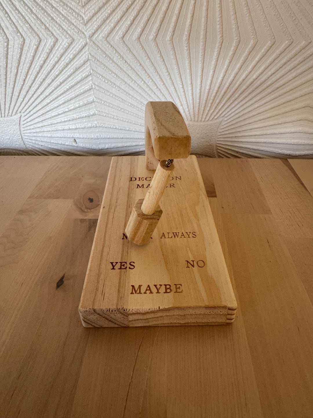 Wooden Decision Maker Spinner Fun Decision-making Tool for Parties ...