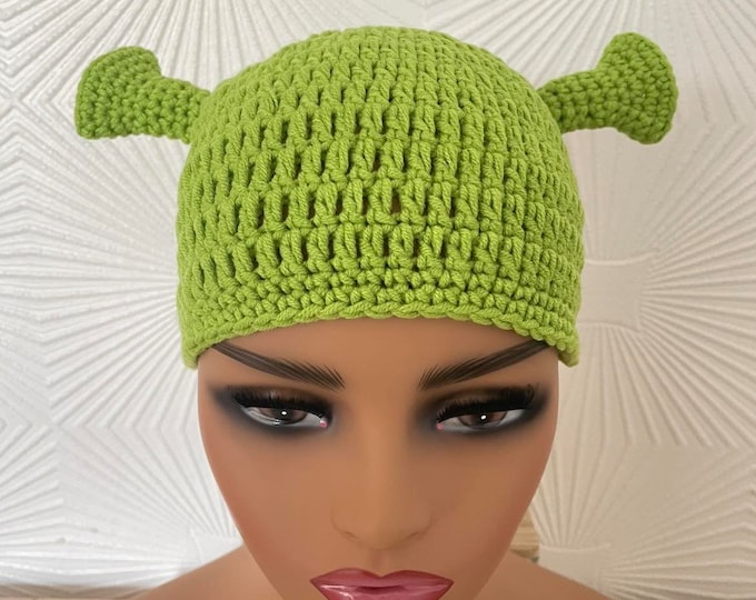 Shrek Inspired Costume/ Crochet Shrek Hat/ Shrek Inspired Costume/photo ...