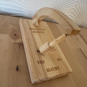 Wooden Decision Maker Spinner Fun Decision-making Tool for Parties ...