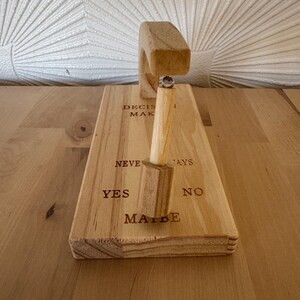 Wooden Decision Maker Spinner Fun Decision-making Tool for Parties ...