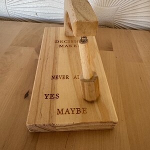 Wooden Decision Maker Spinner Fun Decision-making Tool for Parties ...