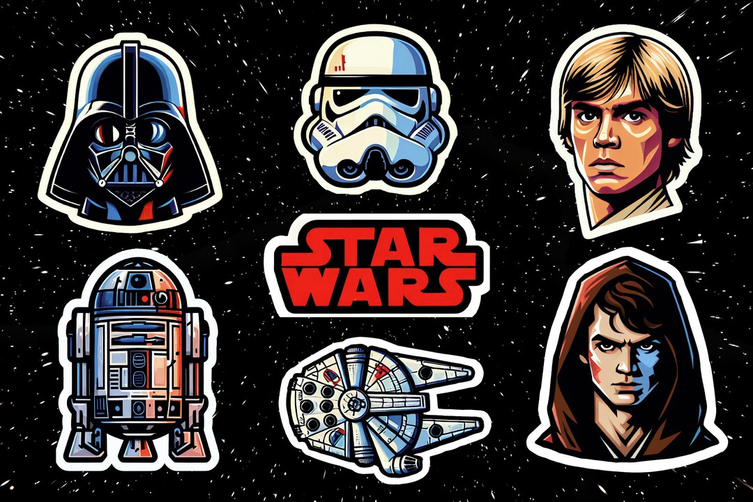 Star Wars Sticker Sheet - Etsy