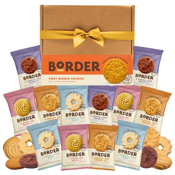 Border Biscuits Gift Set Biscuit Hamper 36 Biscuits X12 Border Biscuits Twin Packs 4 Varieties With Border Ginger Biscuits 135g Etsy UK