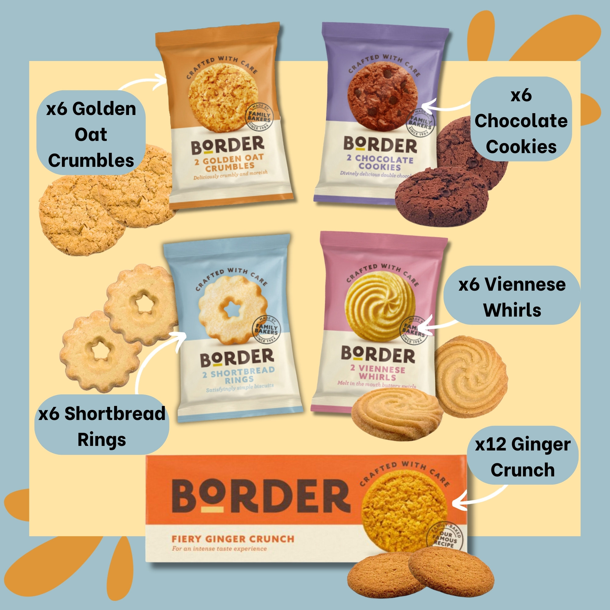 Border Biscuits Gift Set Biscuit Hamper (36 Biscuits) - X12 Border ...