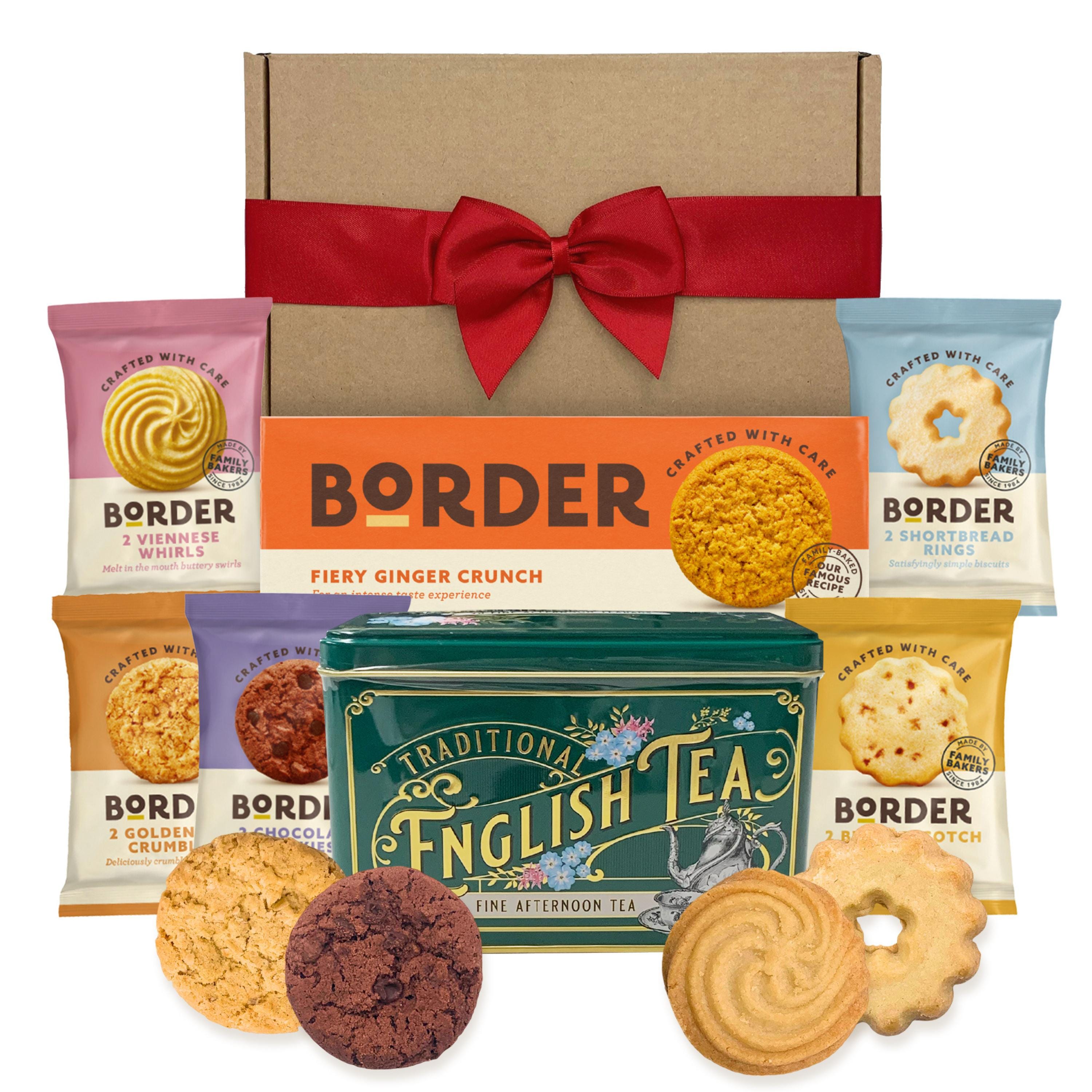 Border Biscuits Gift Set Afternoon Tea Hamper - Border Ginger Crunch ...