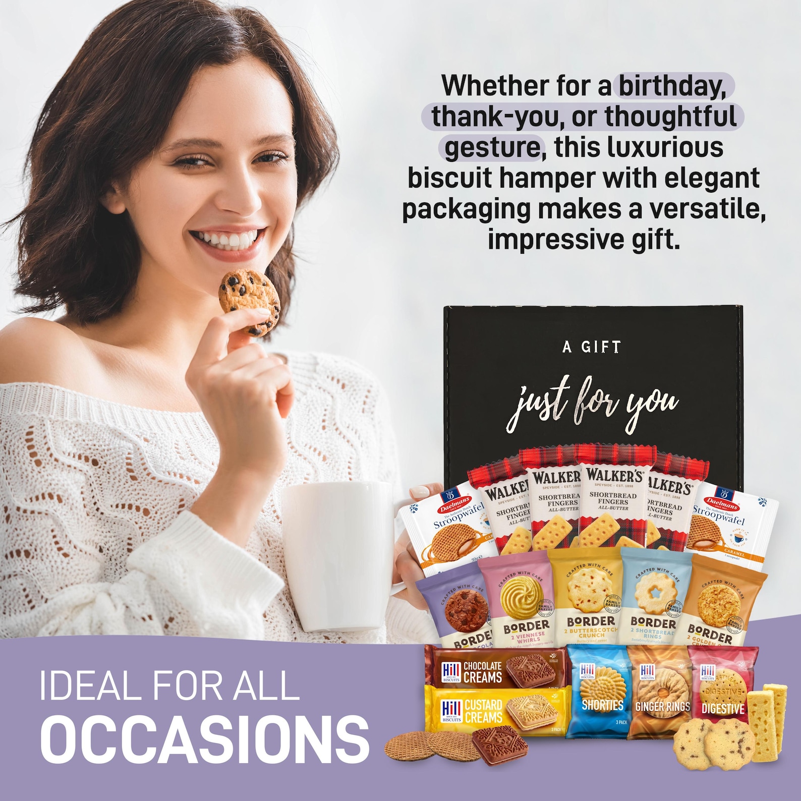 Biscuits Gift Set Biscuit Selection - Individually Wrapped Biscuits (35 ...