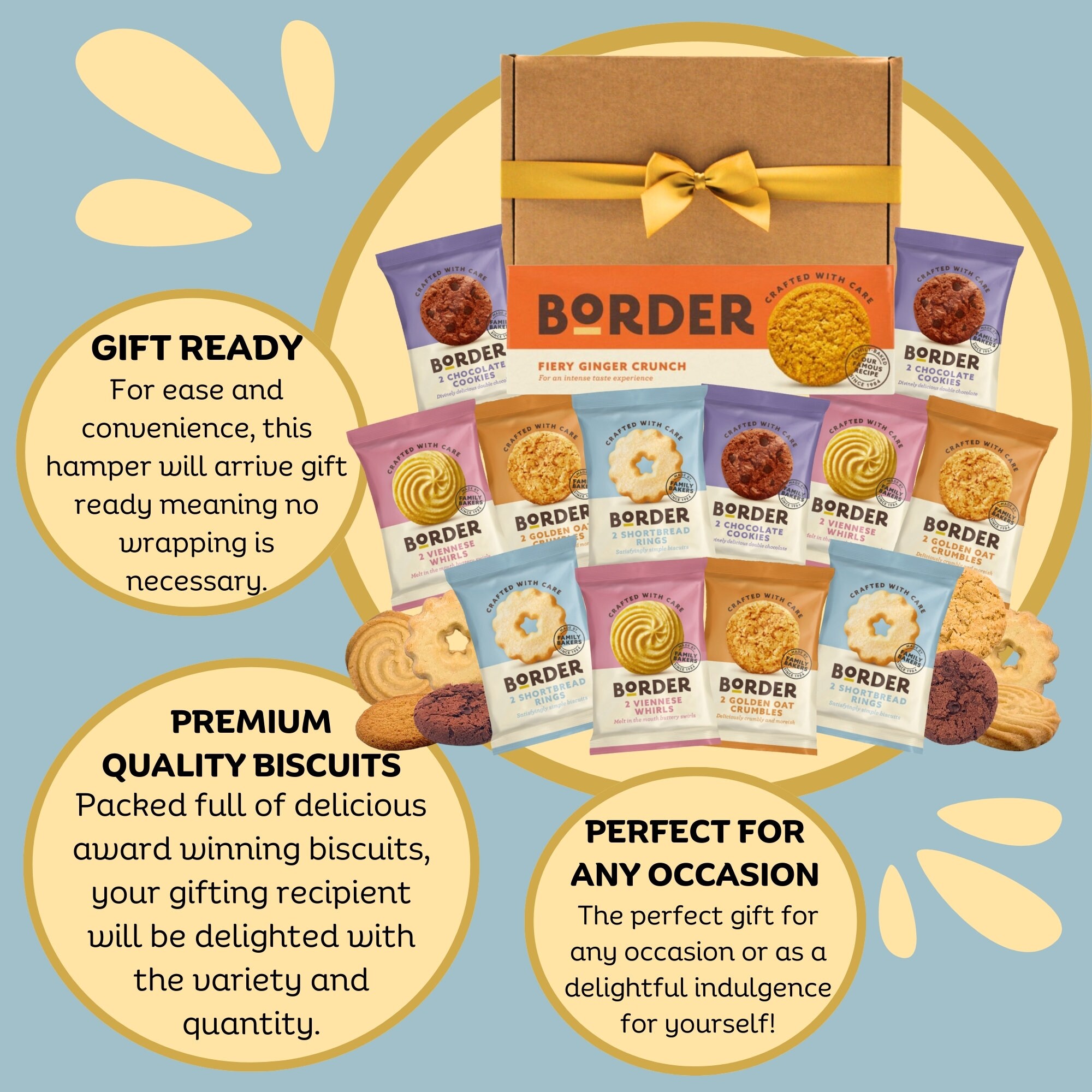Border Biscuits Gift Set Biscuit Hamper (36 Biscuits) - X12 Border ...