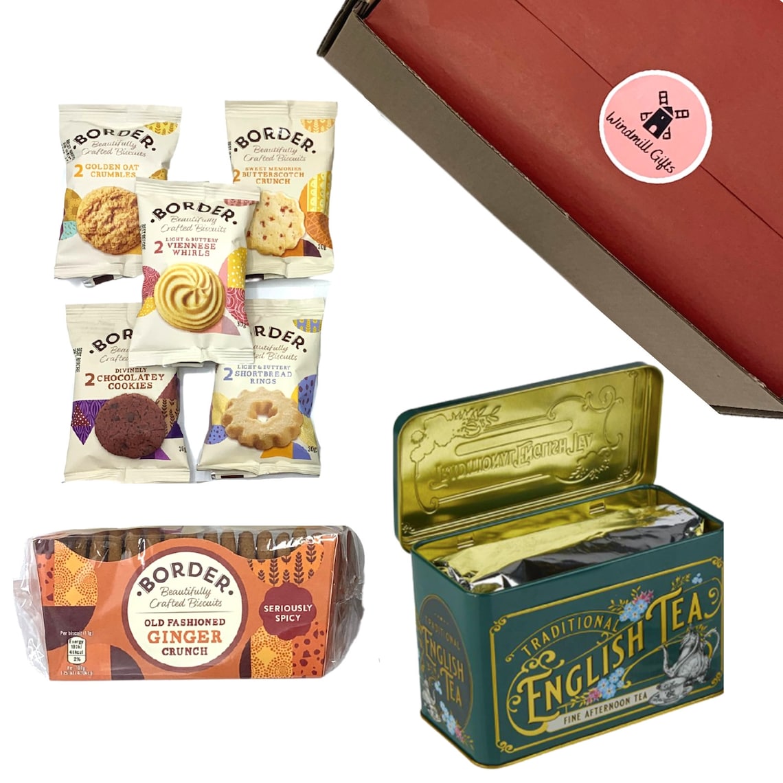 Border Biscuits Gift Set Afternoon Tea Hamper Border Ginger Crunch ...