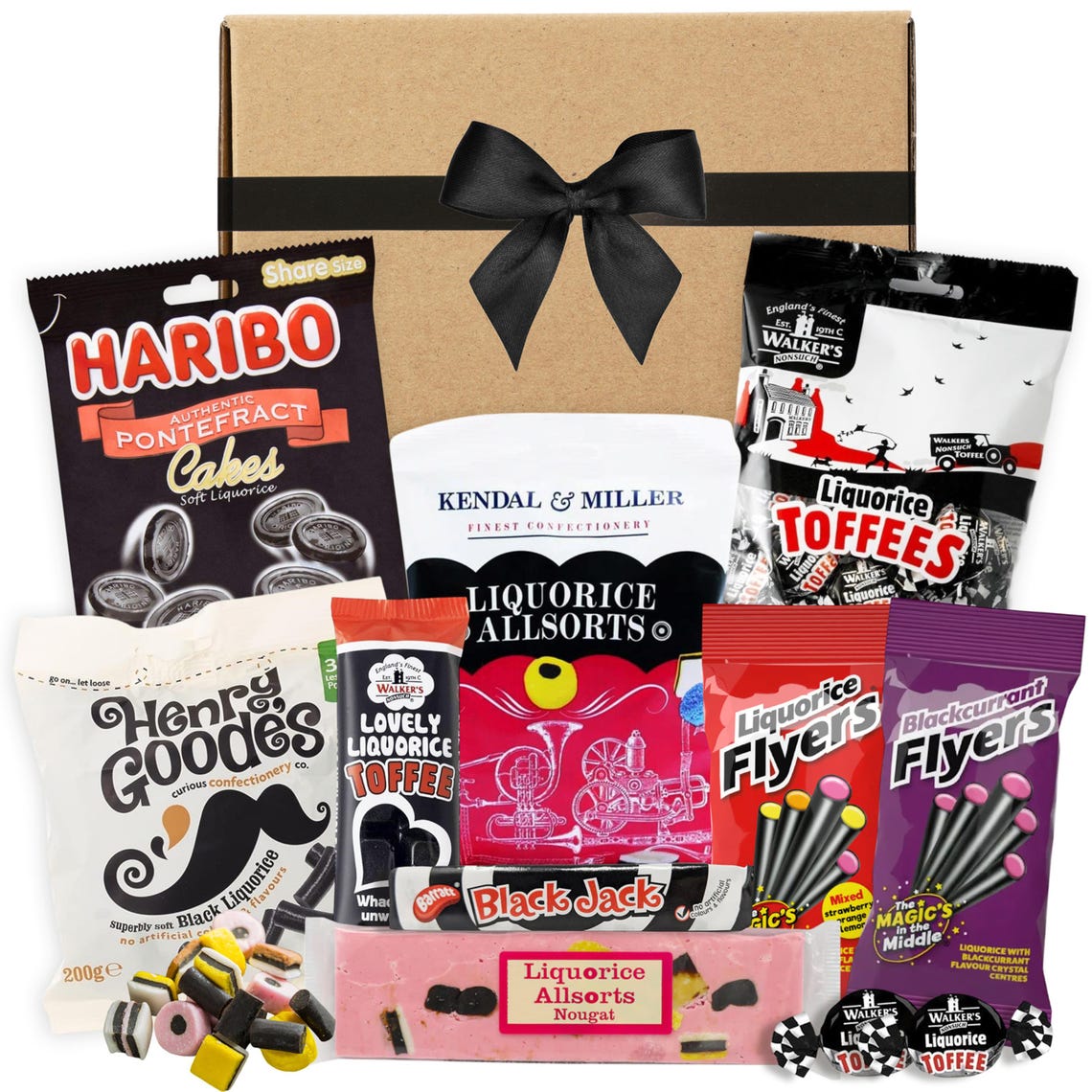 Liquorice Gift Set With Allsorts, Flyers, Pontefract Cakes, Liquorice ...
