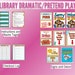 Library Dramatic Pretend Play Printables, Kids Crafts, Instant Download ...