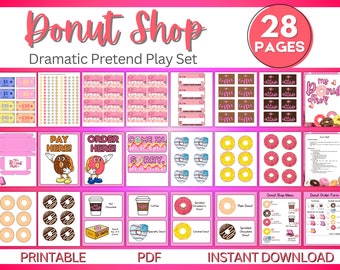 Library Dramatic Pretend Play Printables, Kids Crafts, Instant Download ...