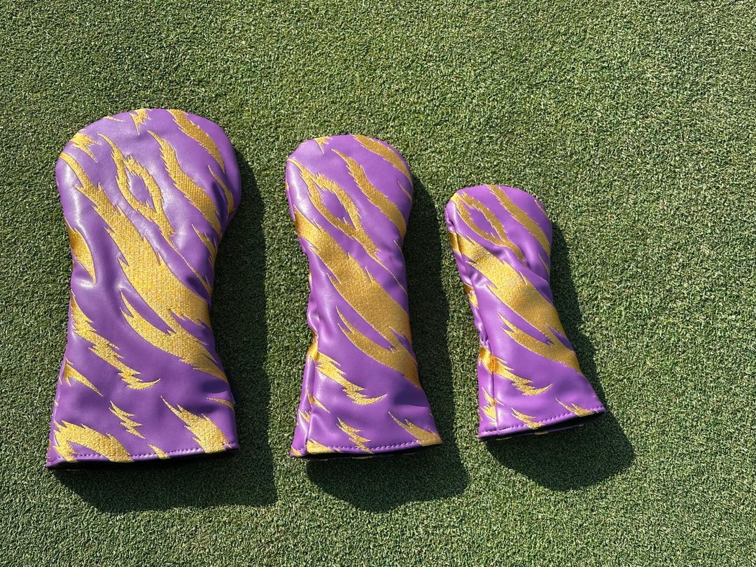 LSU Golf Club Headcovers, Driver, Fairway Wood, Hybrid, LSU Tigers ...
