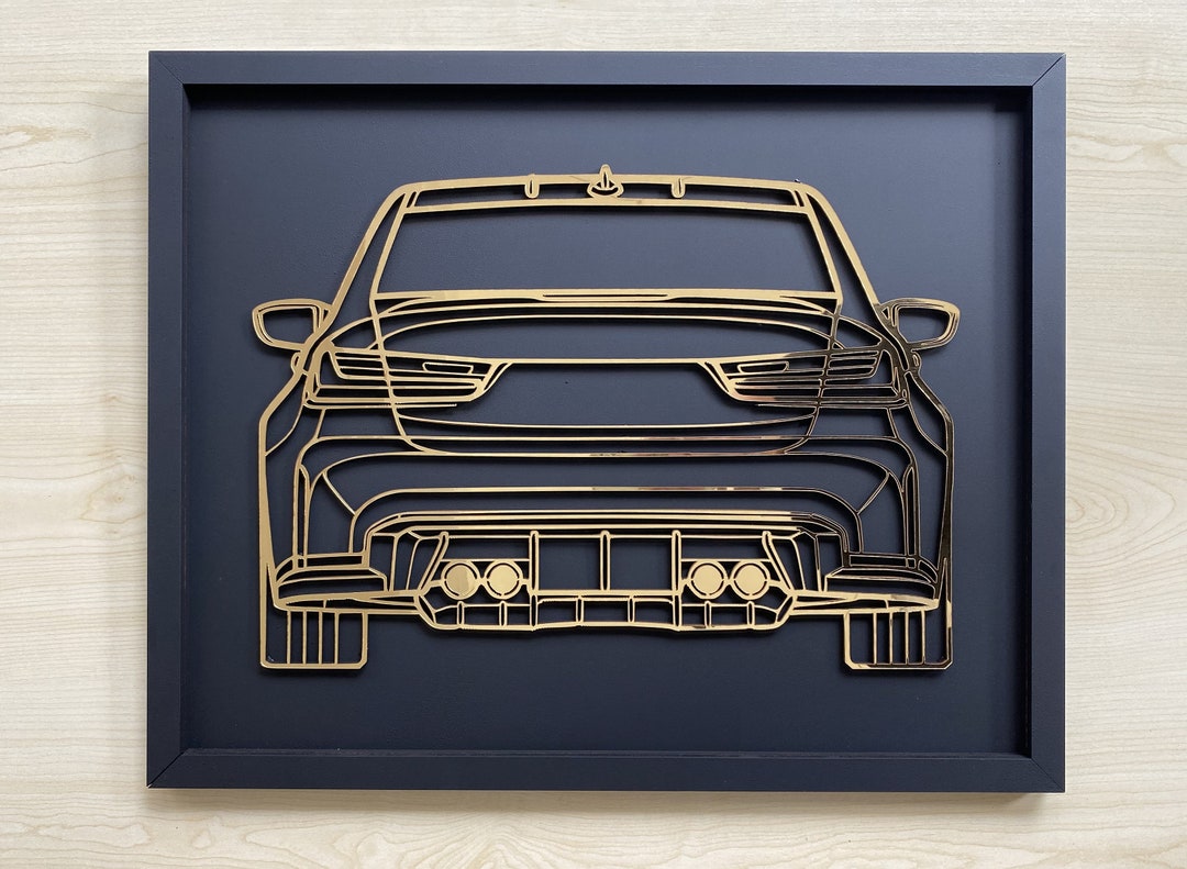 G80 M3 2023 Back Car Wooden Wall Art Silhouette Wood Wall Art Car ...