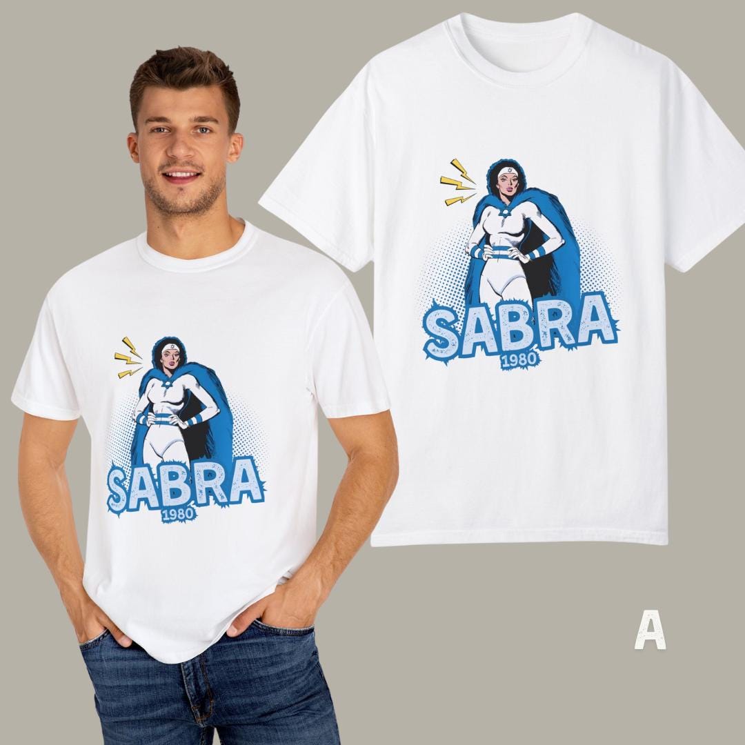 Sabra Great Jewish Israeli Superhero Garment-dyed T-shirt, American ...