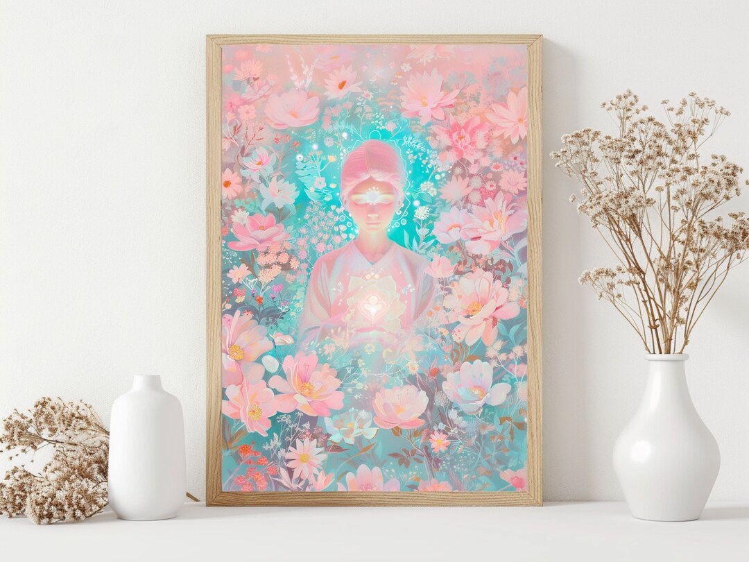 Mindfulness Meditation Wall Art, Spiritual Printable, Bohemian Chakra ...