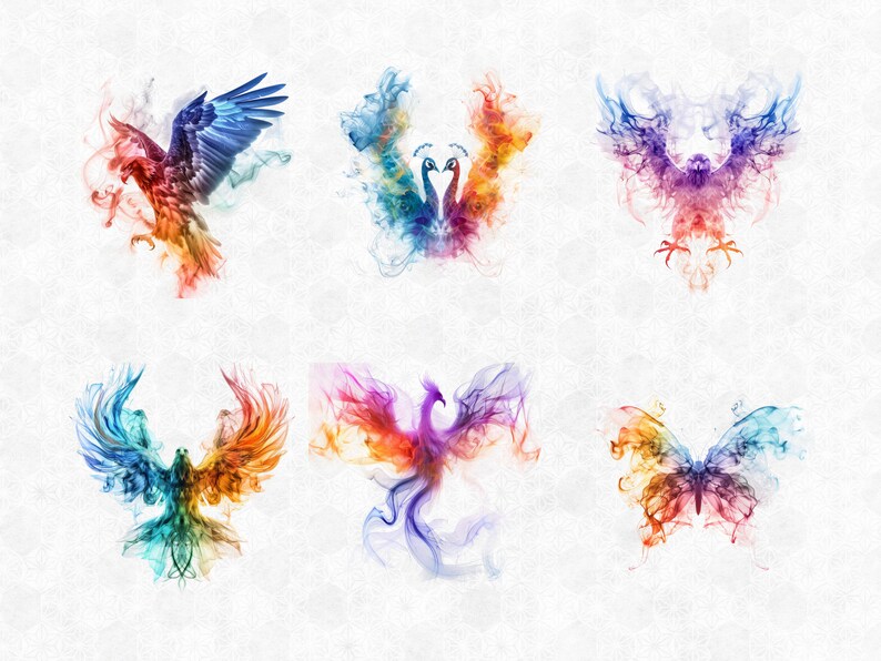 Abstract Smoke Animals Clipart, Jungle Animal, Wild Rainforest, Lion ...