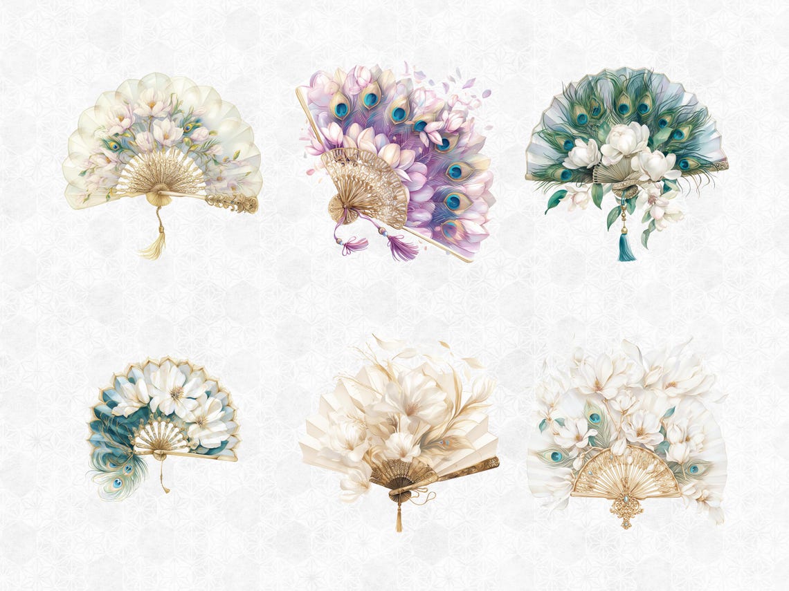Watercolor Peacock Feather Clipart, Peacock PNG, Hand Fan Clipart ...