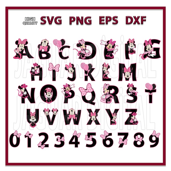 Font Minnie Mouse - Etsy