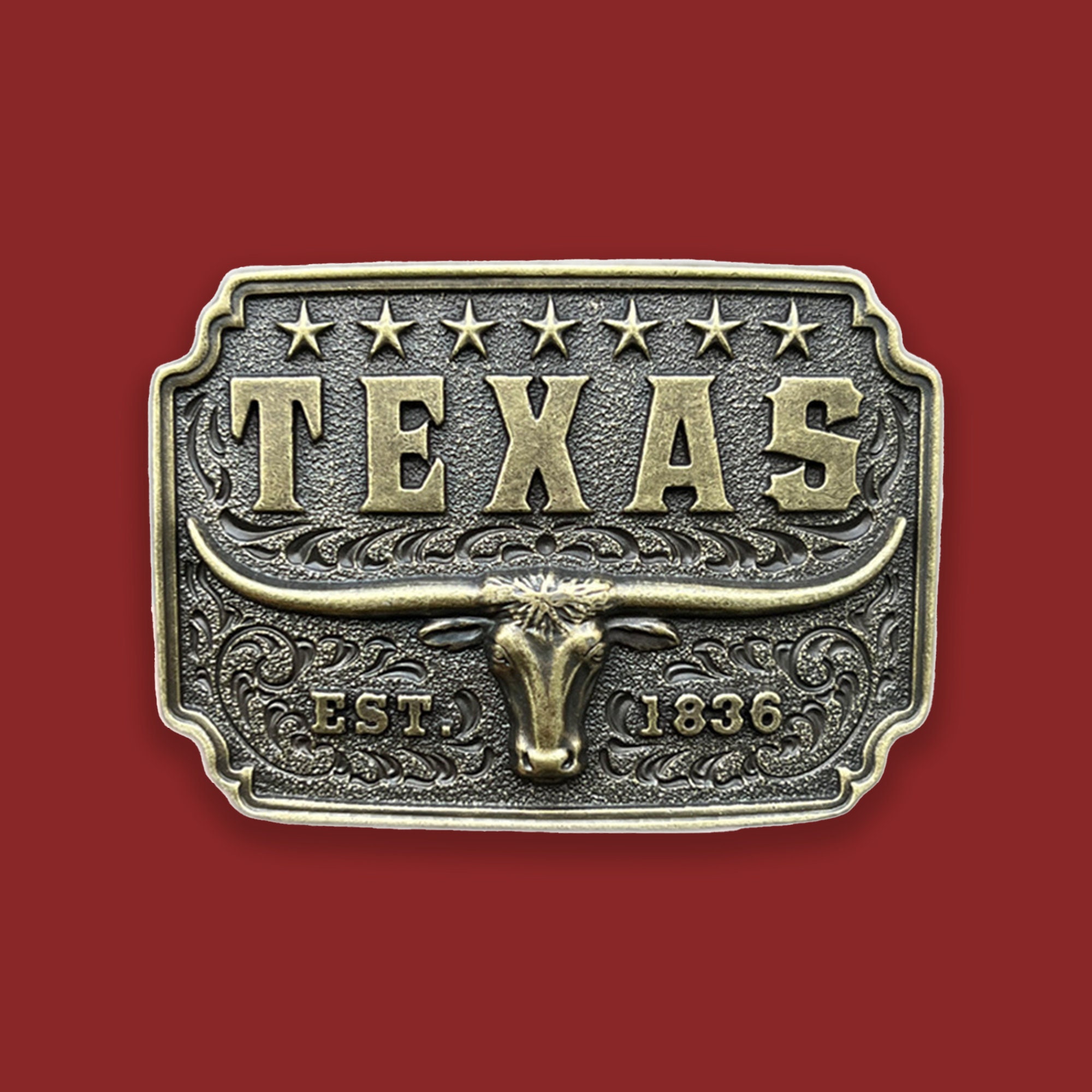 Texas Longhorn Cattle Belt Buckle, Western Cowboy Belt Buckle - Etsy