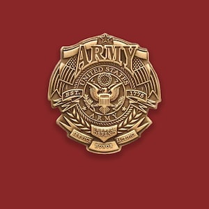 Metal US Army Emblem / Pin / Badge / Brooch - Etsy