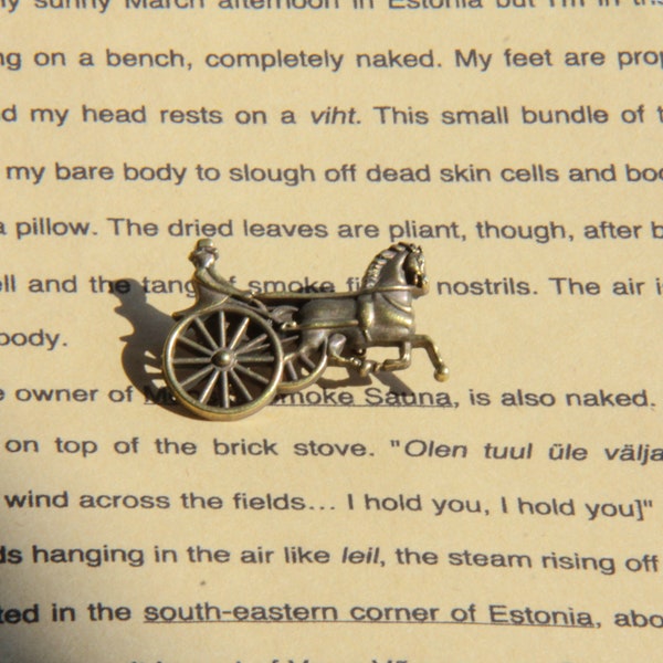 Horse and Carriage Pin - Etsy