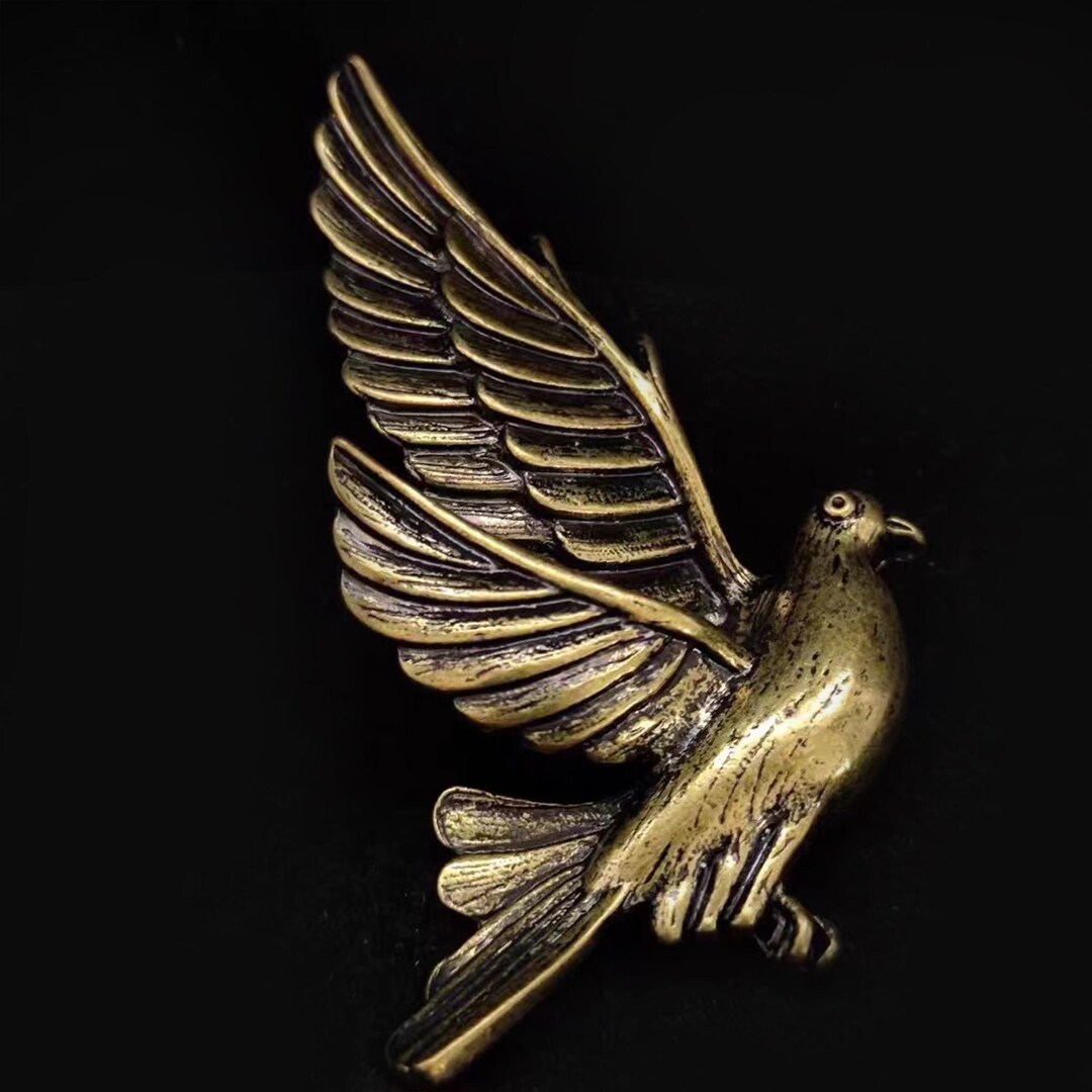 Pigeon Pin, Pigeon Brooch, Bird Pin - Etsy