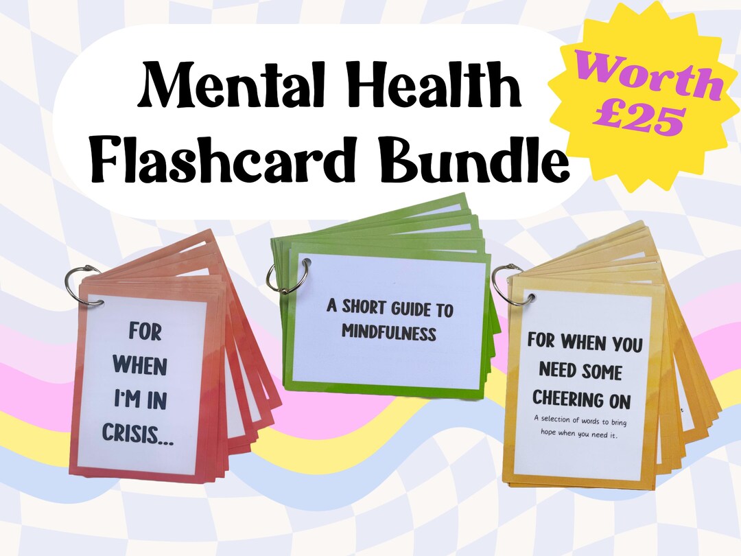 Mental Health Flashcard Bundle Recovery Aids Crisis Hope Mindfulness - Etsy