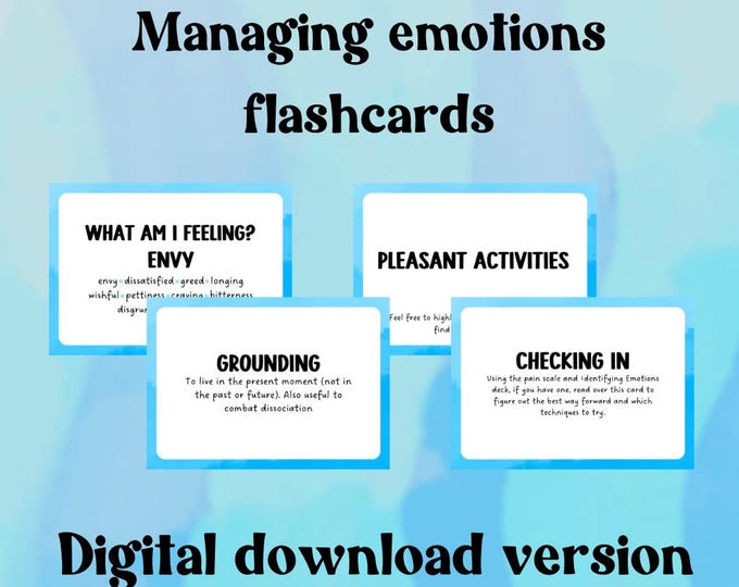 Identifying and Managing Emotions Flashcards | Emotion Regulation ...