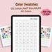 Square Color Swatch Chart,blank Color Chart, Printable Color Swatch ...