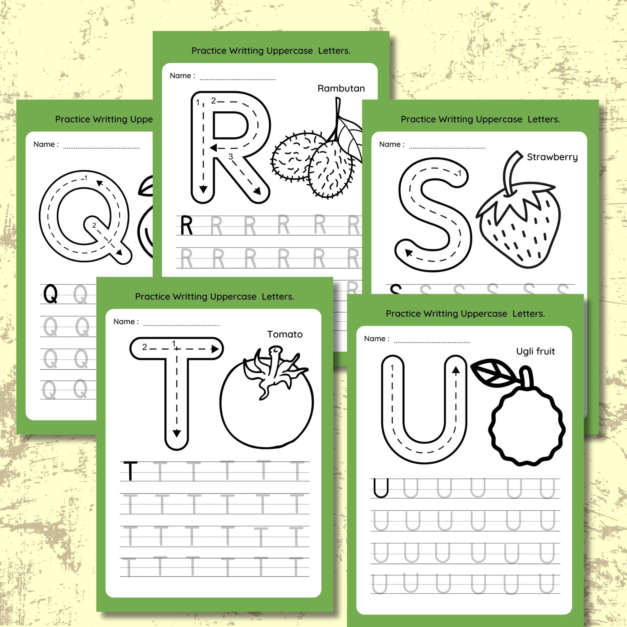 Alphabet Worksheets, Printable Tracing, Homeschool Teacher Kids Letters ...