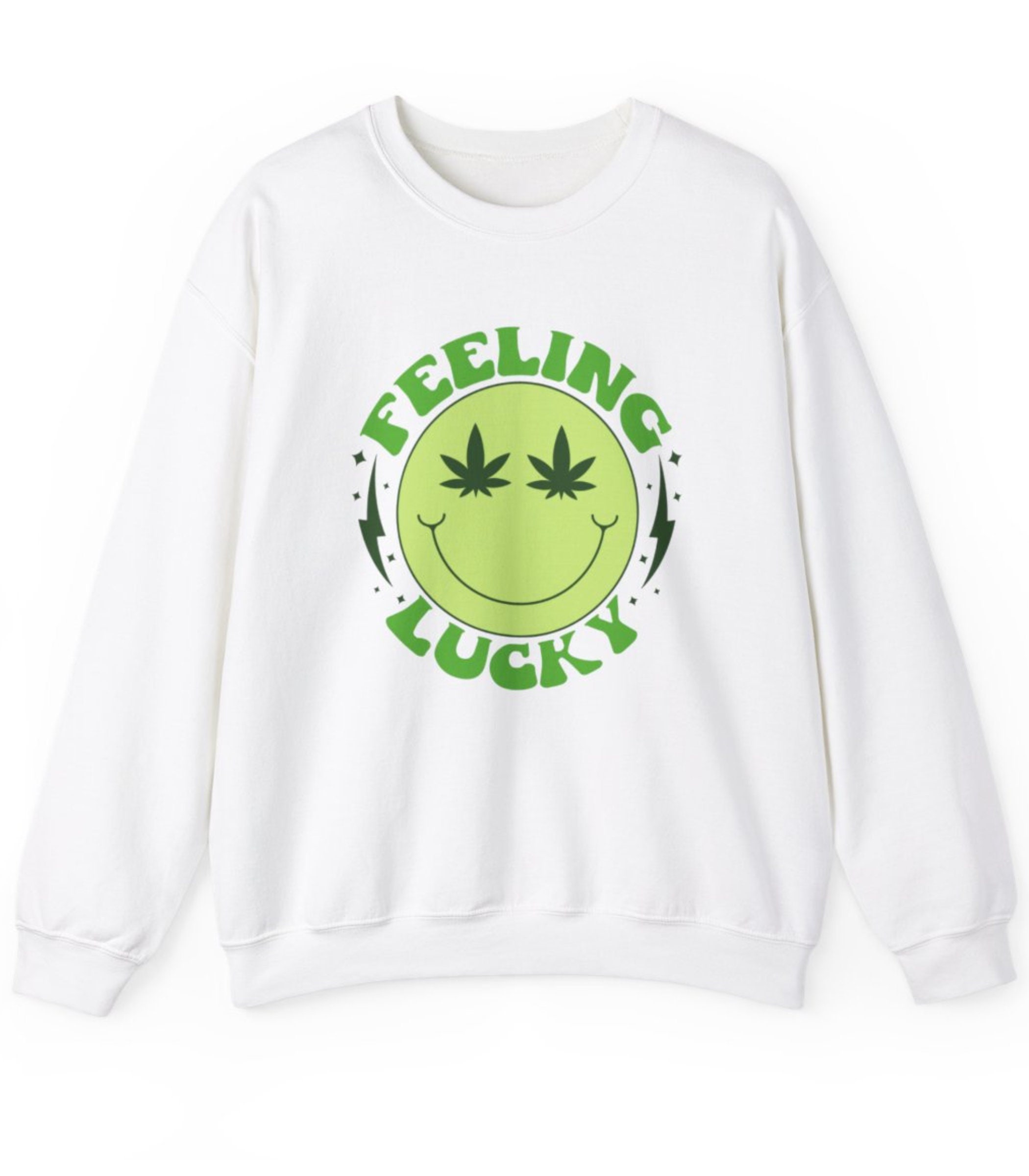 LUCKY Sweatshirt, Weed Sweatshirt, Marijuana Happy Sweatshirt, 420 Shirt, 420 Sweatshirt, 420 ...