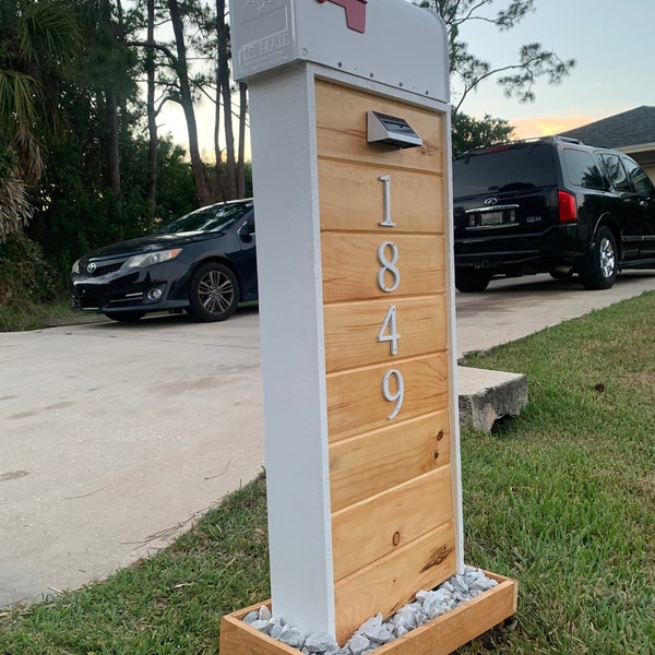 Modern Mailbox With Post - Etsy